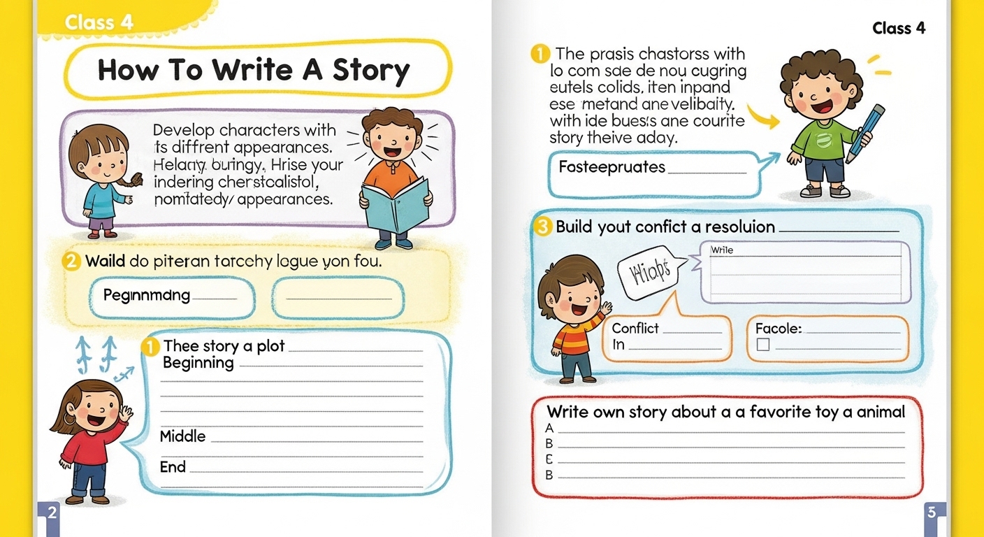 How To Write A Story For Class 4