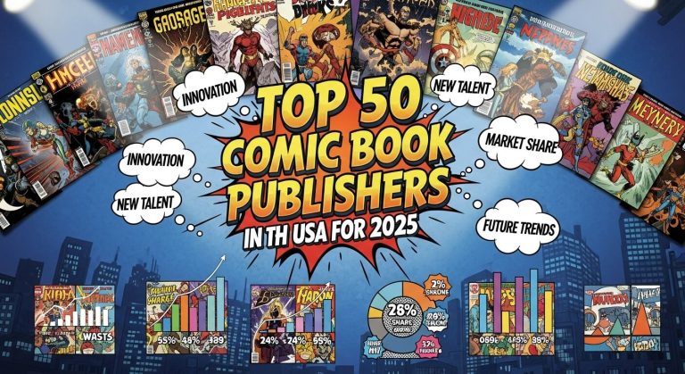 Top 50 Comic Book Publishers in the USA for 2025