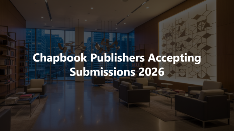 Chapbook Publishers Accepting Submissions 2026 - Ghostwriting LLC