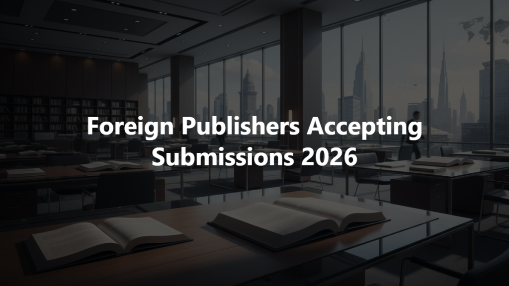 Foreign Publishers Accepting Submissions 2026 - Ghostwriting LLC