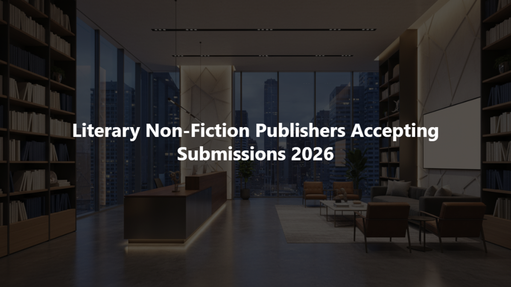 Literary Non-Fiction Publishers Accepting Submissions 2026 ...